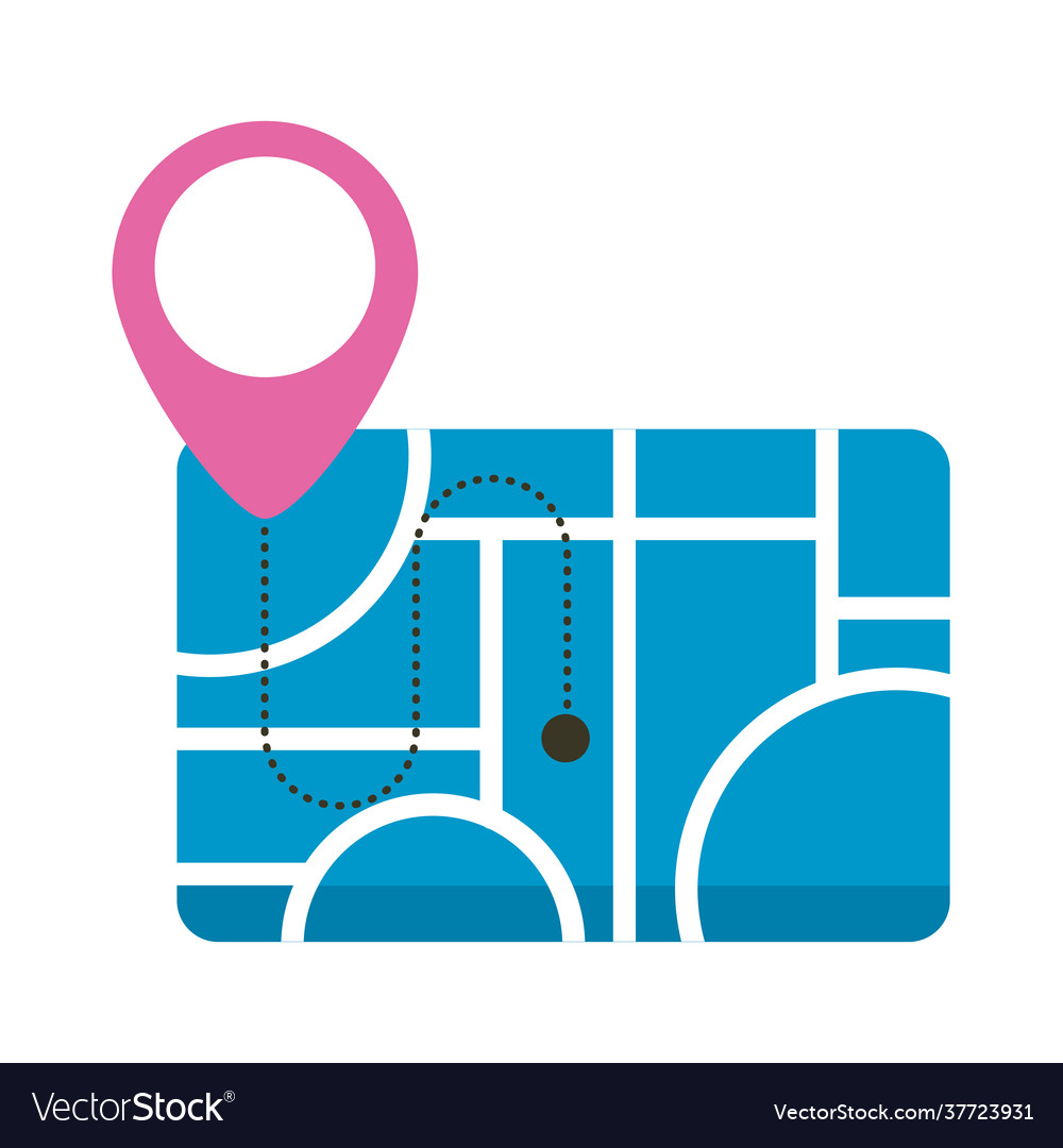 Gps map guide Royalty Free Vector Image - VectorStock