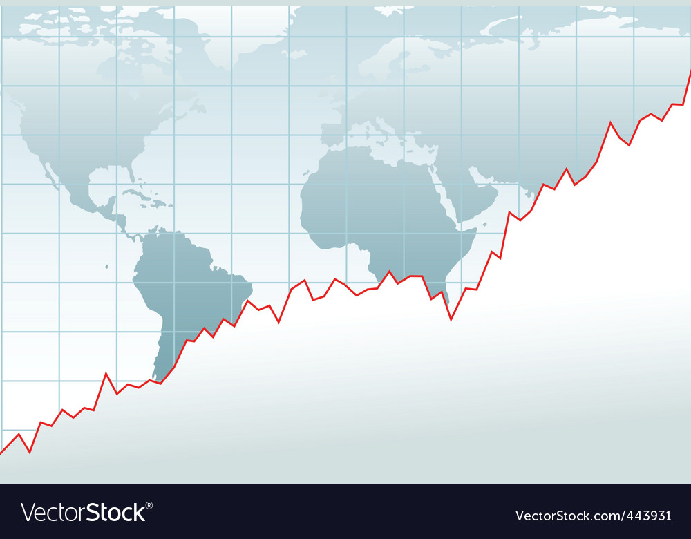 Growth chart Royalty Free Vector Image - VectorStock