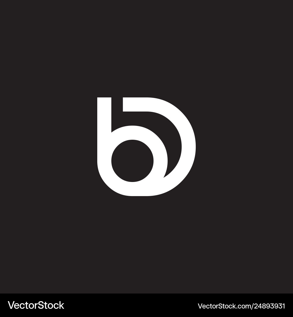 Initial letter b and d creative design logo Vector Image