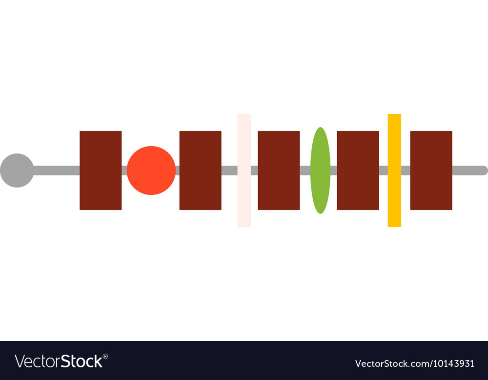 Kebab isolated Royalty Free Vector Image - VectorStock