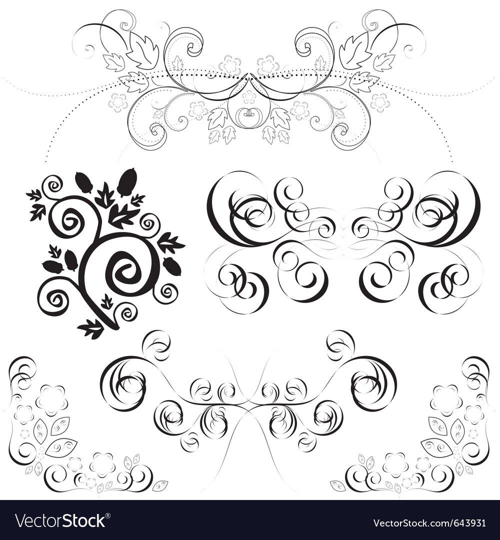 Ornate patterns Royalty Free Vector Image - VectorStock