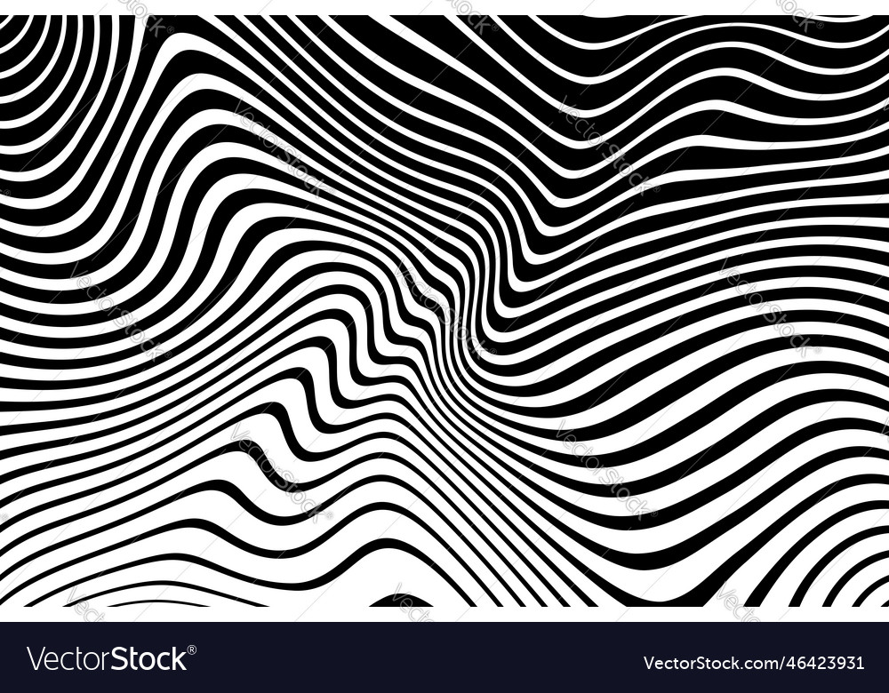 Wavy Lines Pattern Royalty Free Vector Image Vectorstock
