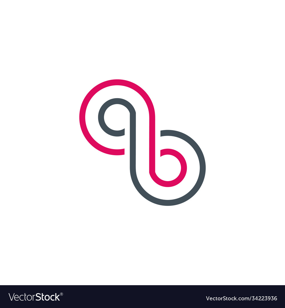 Abstract circle connected Royalty Free Vector Image