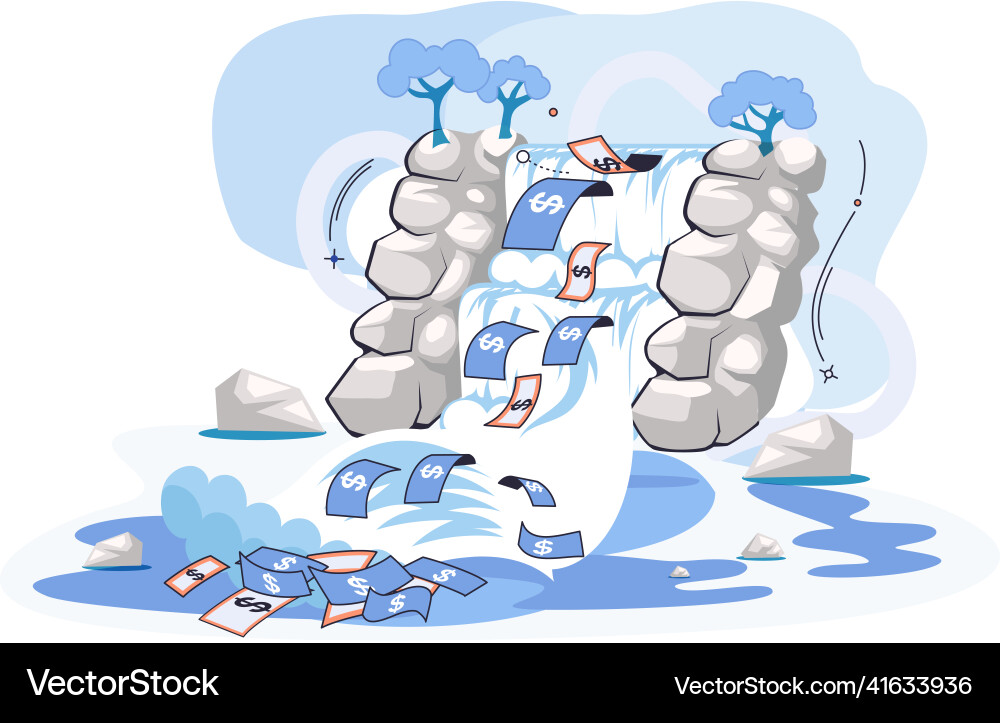 Financial growth development business investment Vector Image