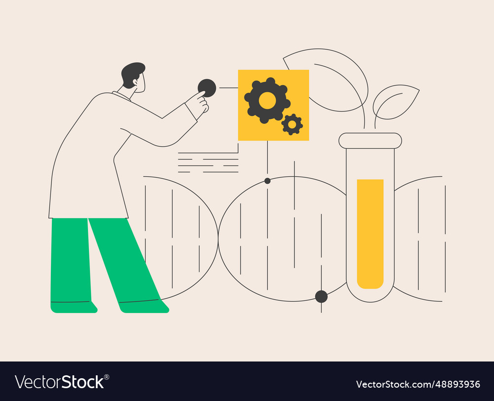 Genetic engineering abstract concept Royalty Free Vector