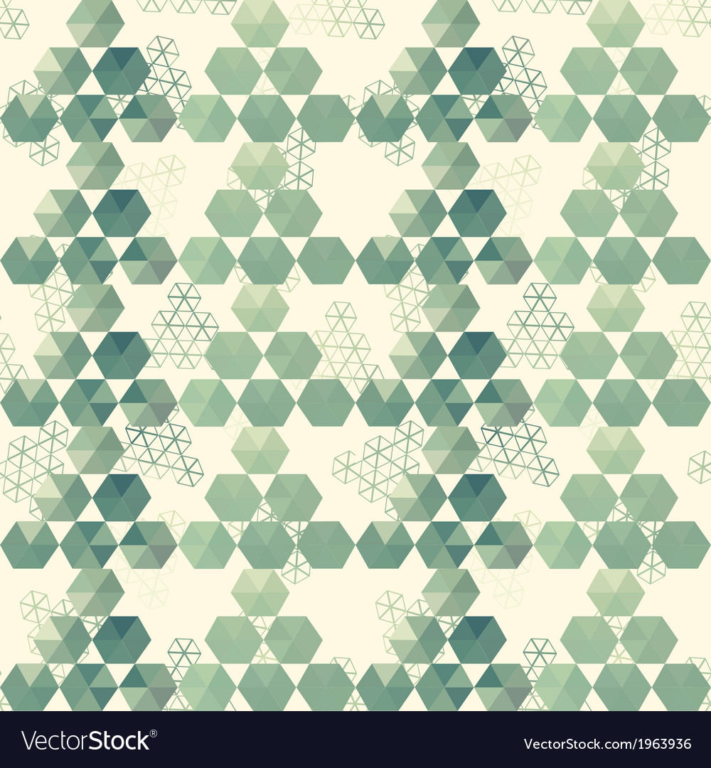 Geometric pattern of hexagon triangle Royalty Free Vector