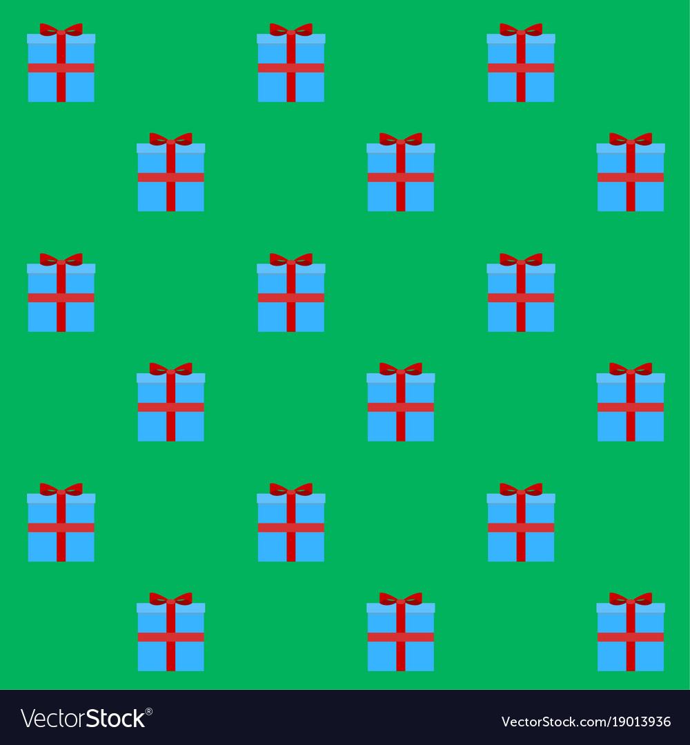 Gift box seamless pattern Royalty Free Vector Image