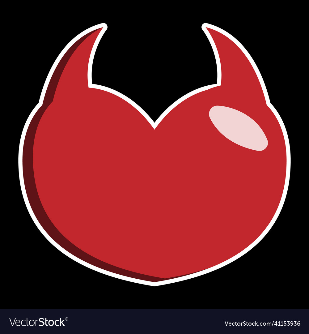 Love devil symbol Royalty Free Vector Image - VectorStock