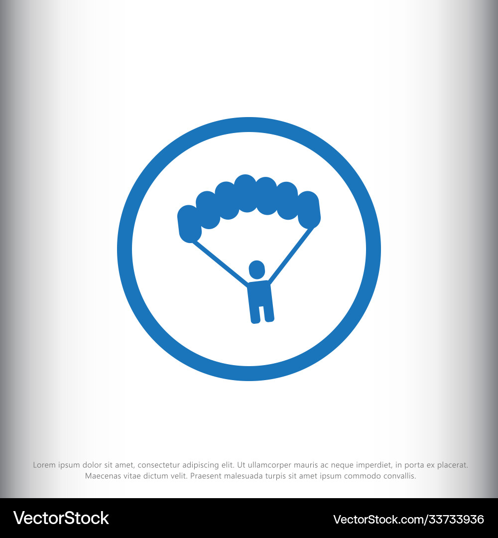 Parachute icon Royalty Free Vector Image - VectorStock