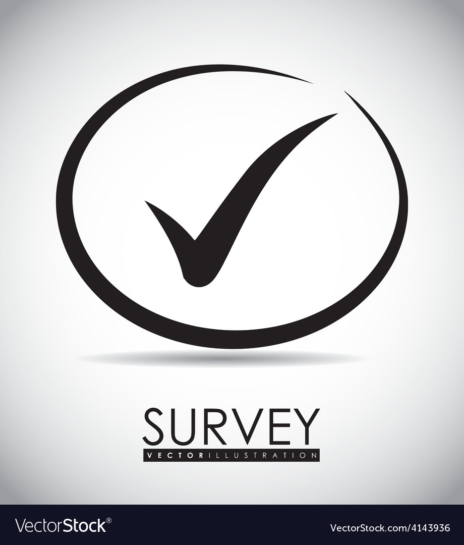 Survey design Royalty Free Vector Image - VectorStock