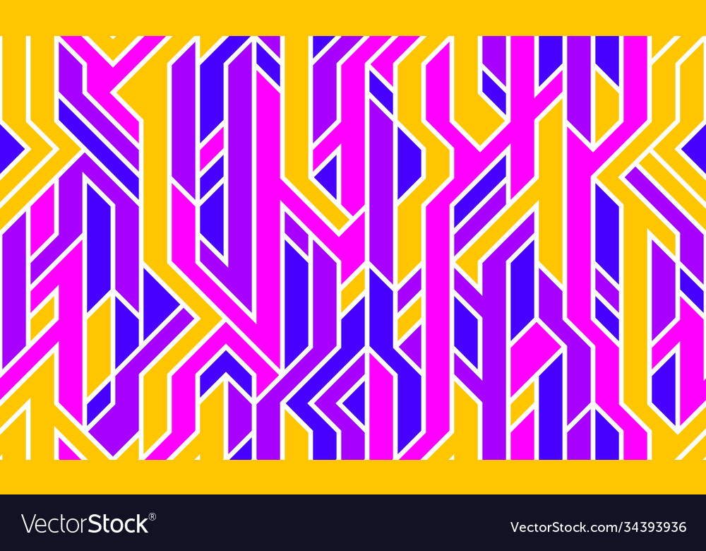 Tech Style Seamless Linear Pattern Circuit Board Vector Image