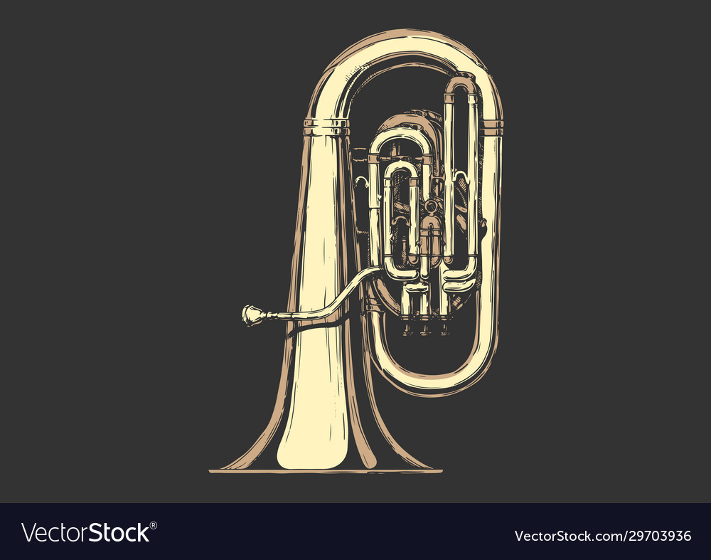 Tuba Royalty Free Vector Image - VectorStock