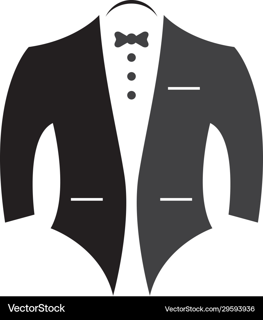 Tuxedo icon design Royalty Free Vector Image - VectorStock