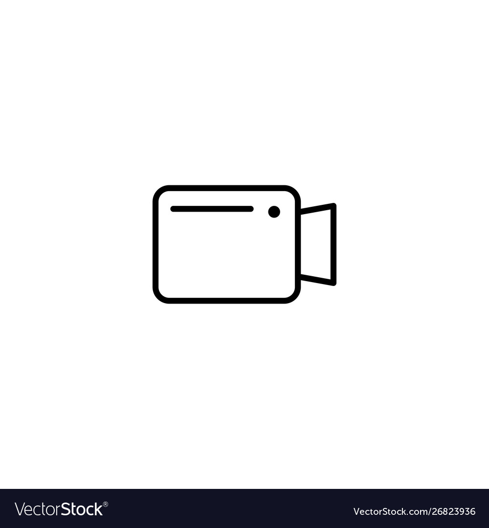 Video camera icon Royalty Free Vector Image - VectorStock