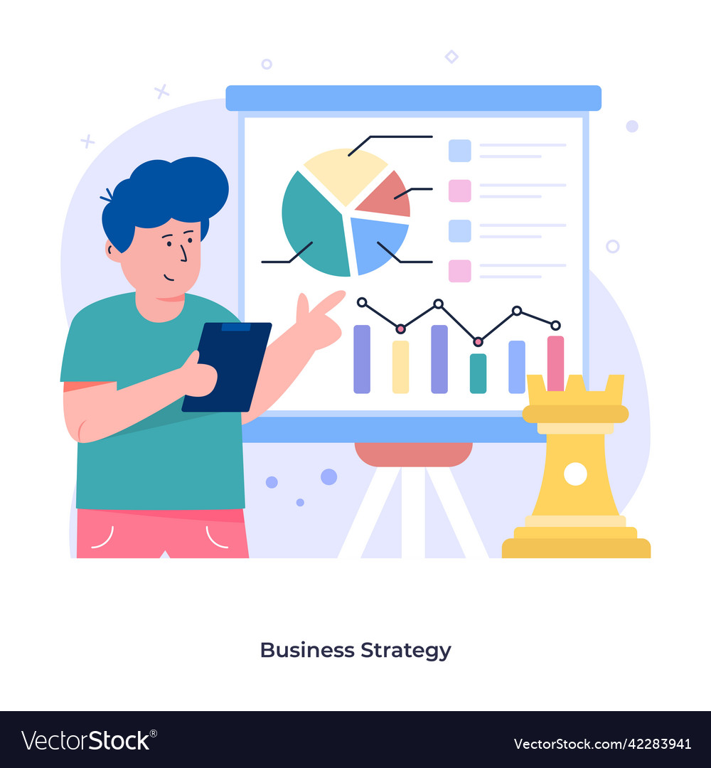 Business strategy Royalty Free Vector Image - VectorStock