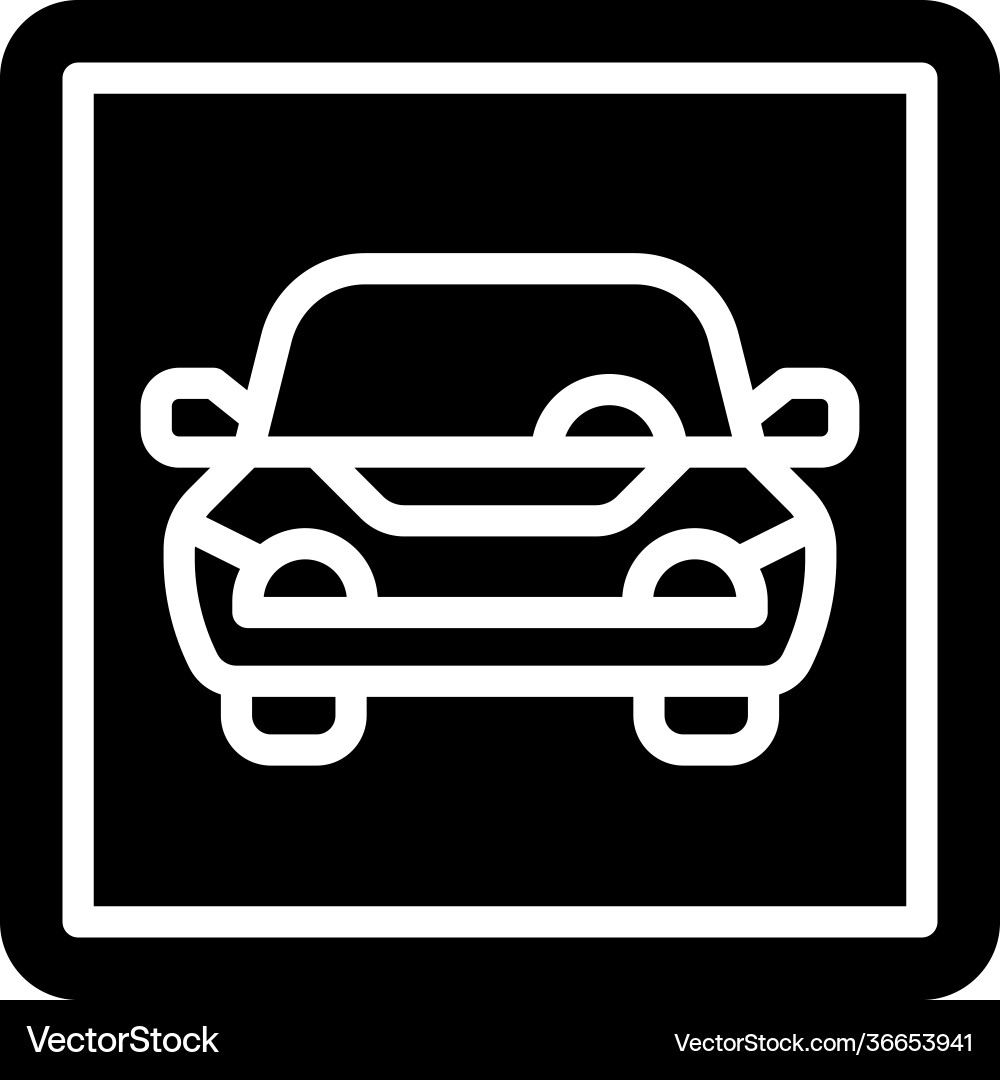 Car parking sign icon lot related Royalty Free Vector Image