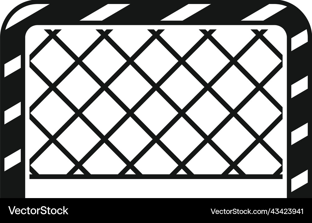 Soccer gate icon simple school sport Royalty Free Vector