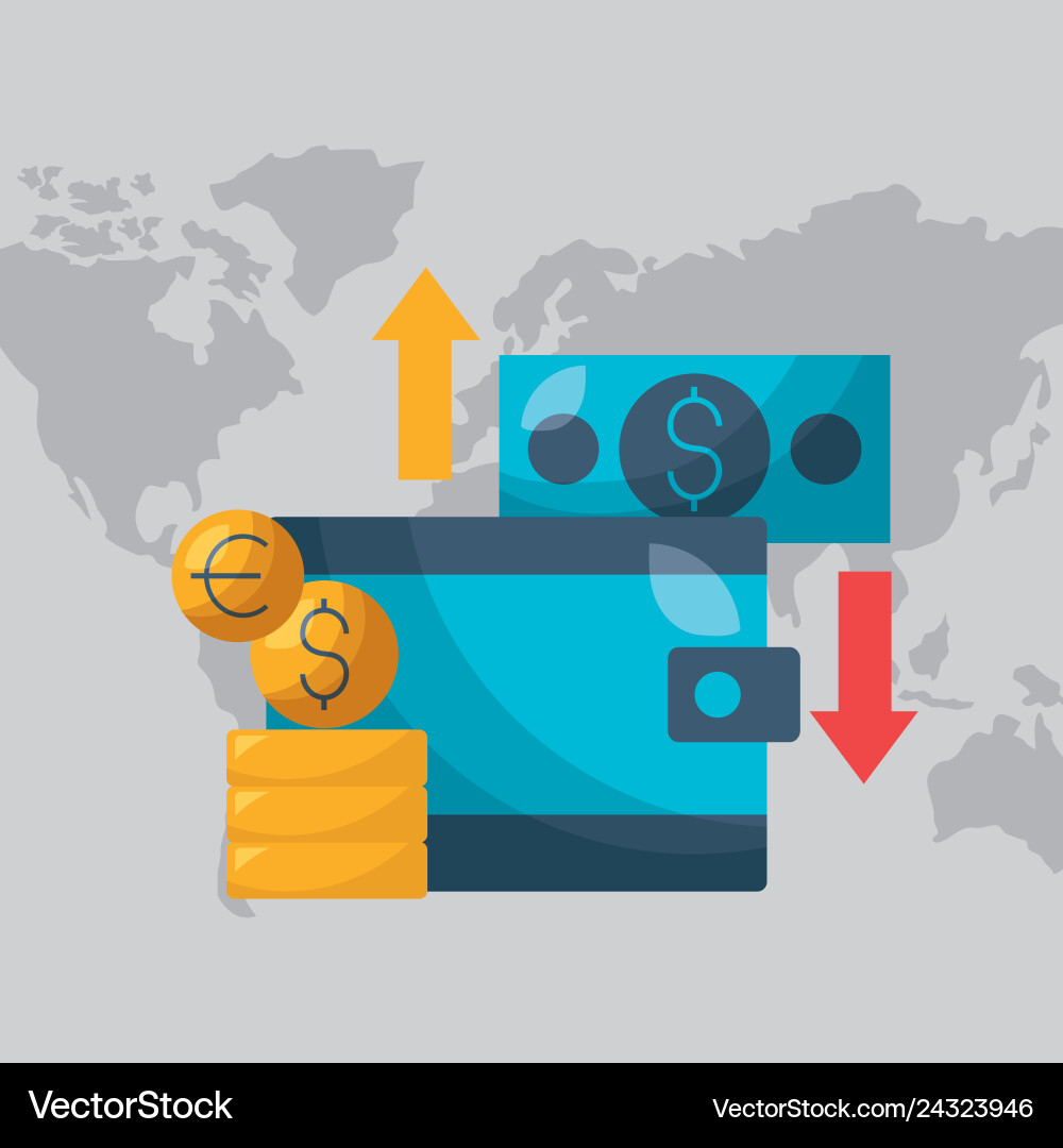 Financial stock market Royalty Free Vector Image