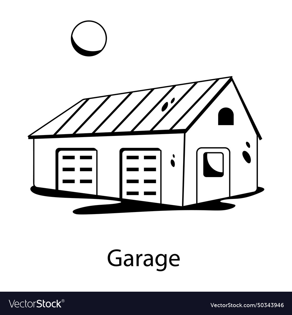 Garage Royalty Free Vector Image - VectorStock