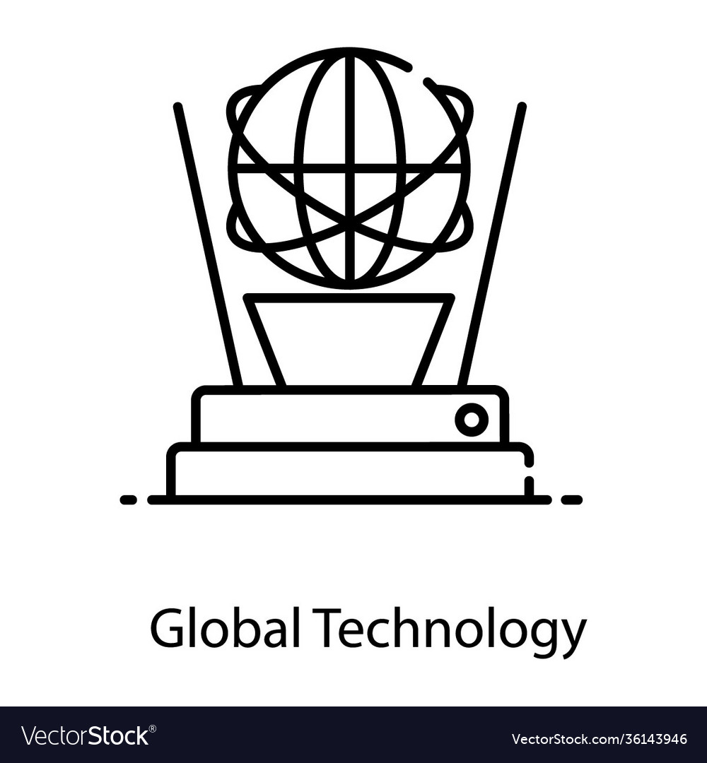Global technology Royalty Free Vector Image - VectorStock