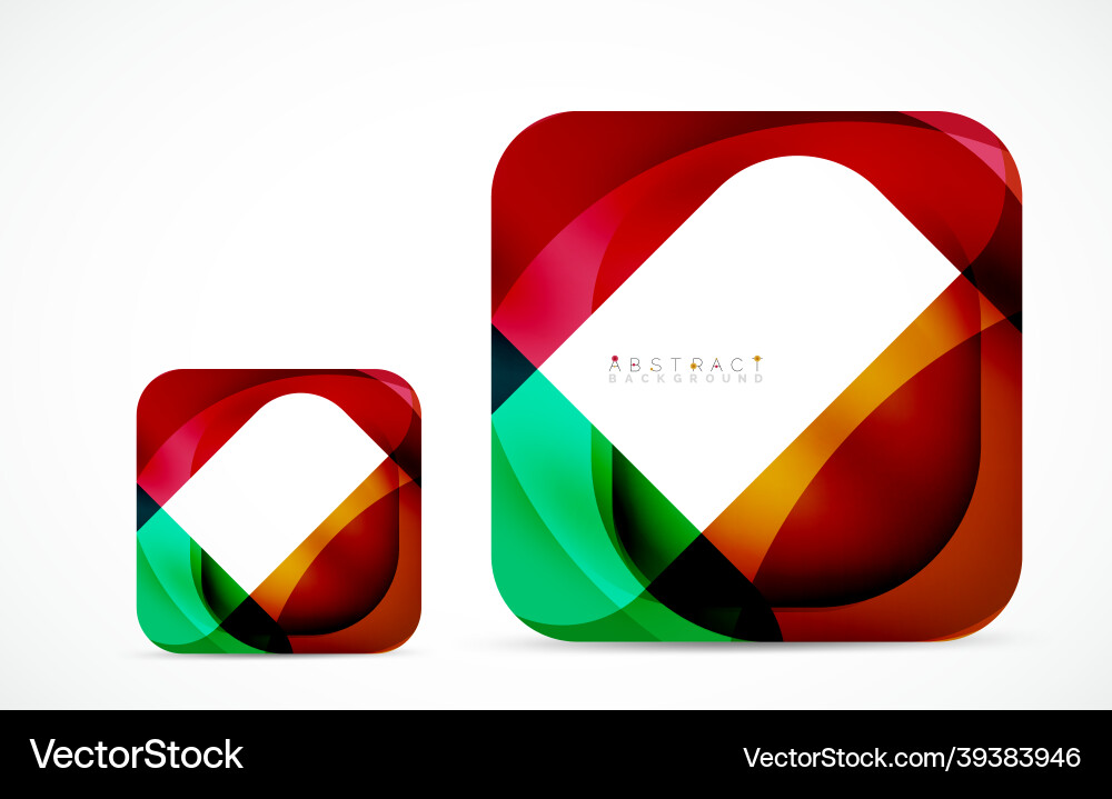 Minimal background abstract square shape Vector Image