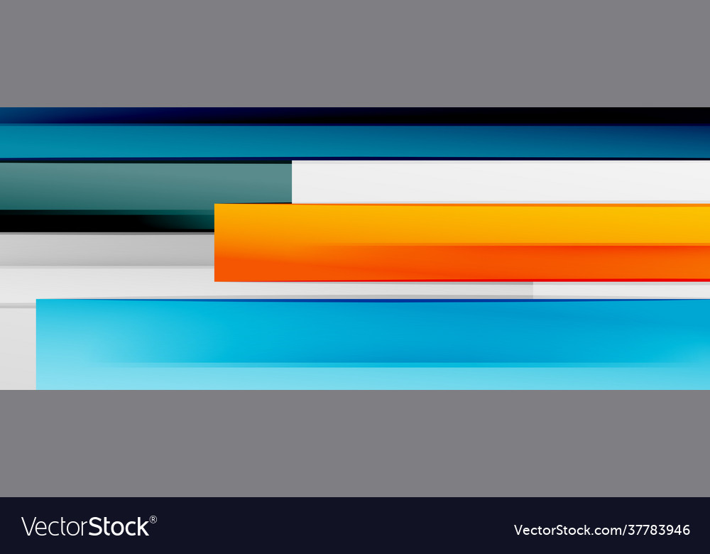 Multicolored lines background design template Vector Image