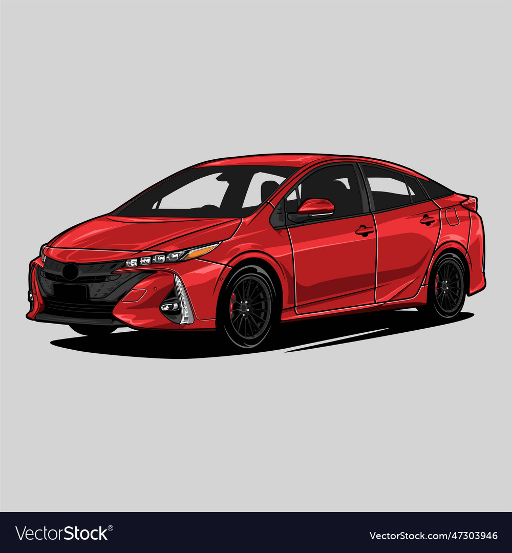 Prius prime Royalty Free Vector Image - VectorStock