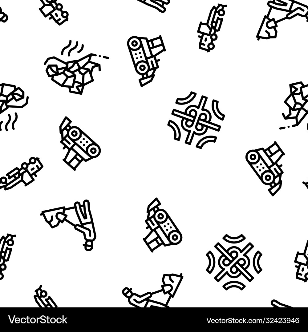 Road repair and construction icons set Royalty Free Vector