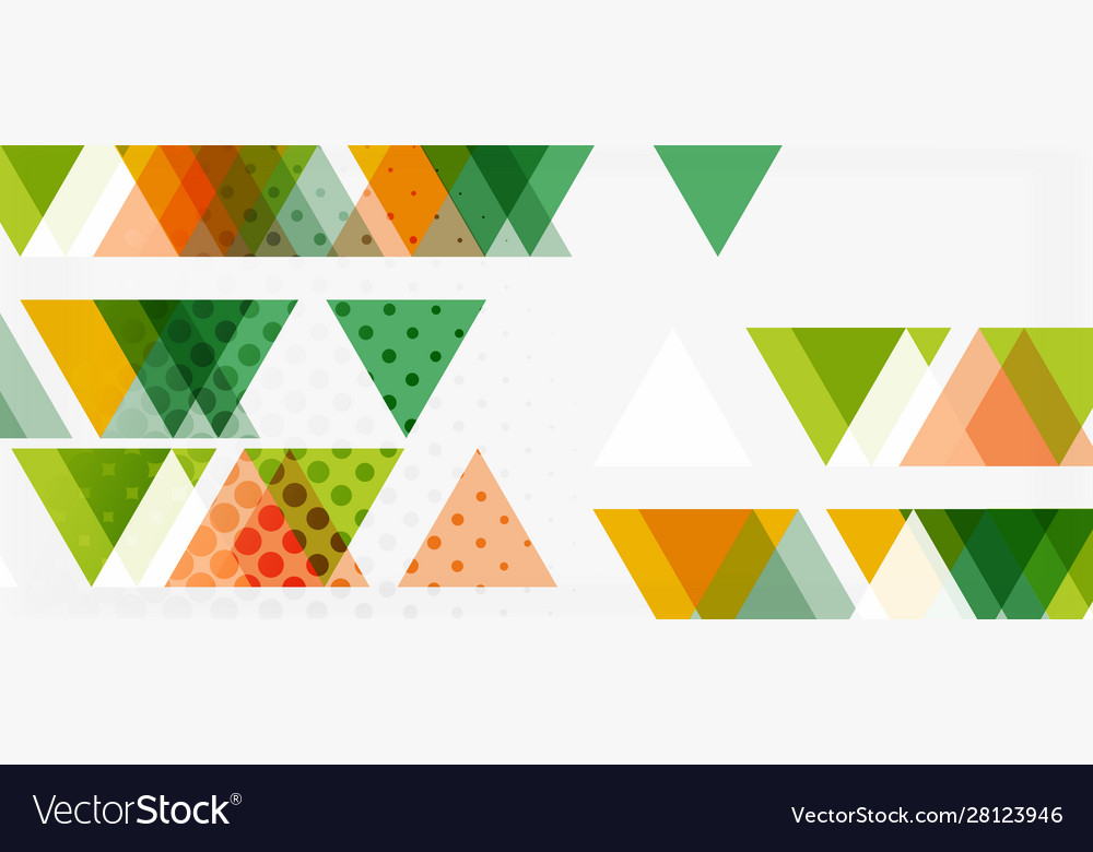 Triangle geometric abstract composition Royalty Free Vector
