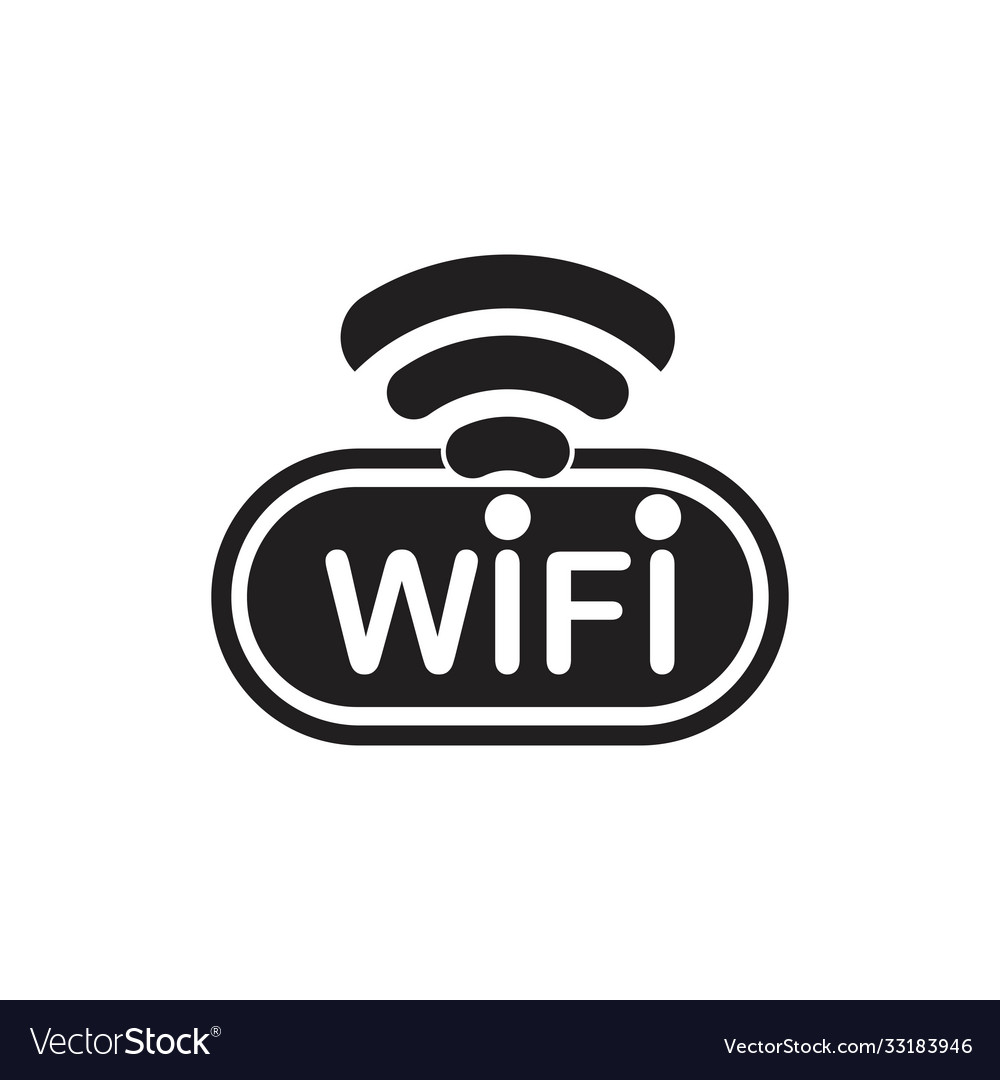 Wireless logo template Royalty Free Vector Image