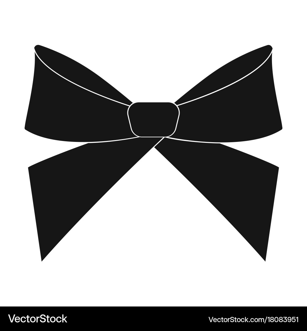 Bow ribbon decoration and other web icon Vector Image