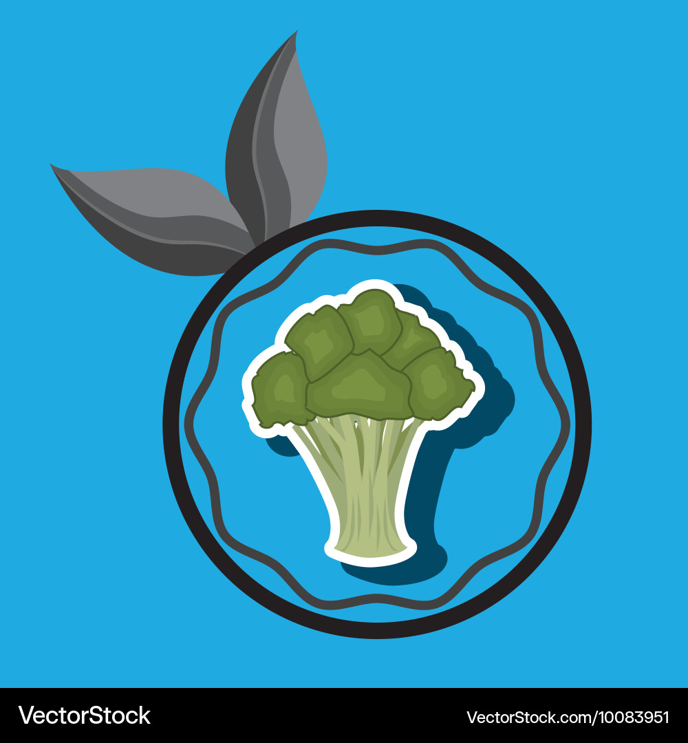 Farm fresh food symbol Royalty Free Vector Image