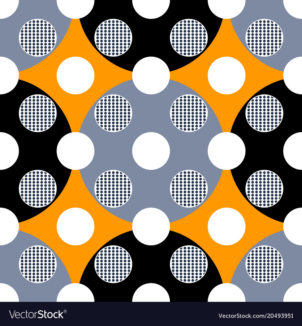Geometric circles seamless pattern Royalty Free Vector Image Geometric circles seamless pattern Royalty Free Vector Image
