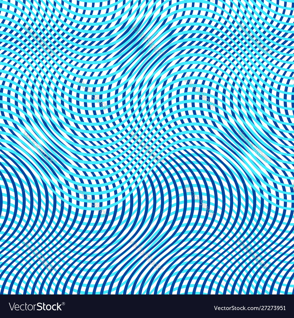 Intersected interweaved irregular blue lines blue Vector Image
