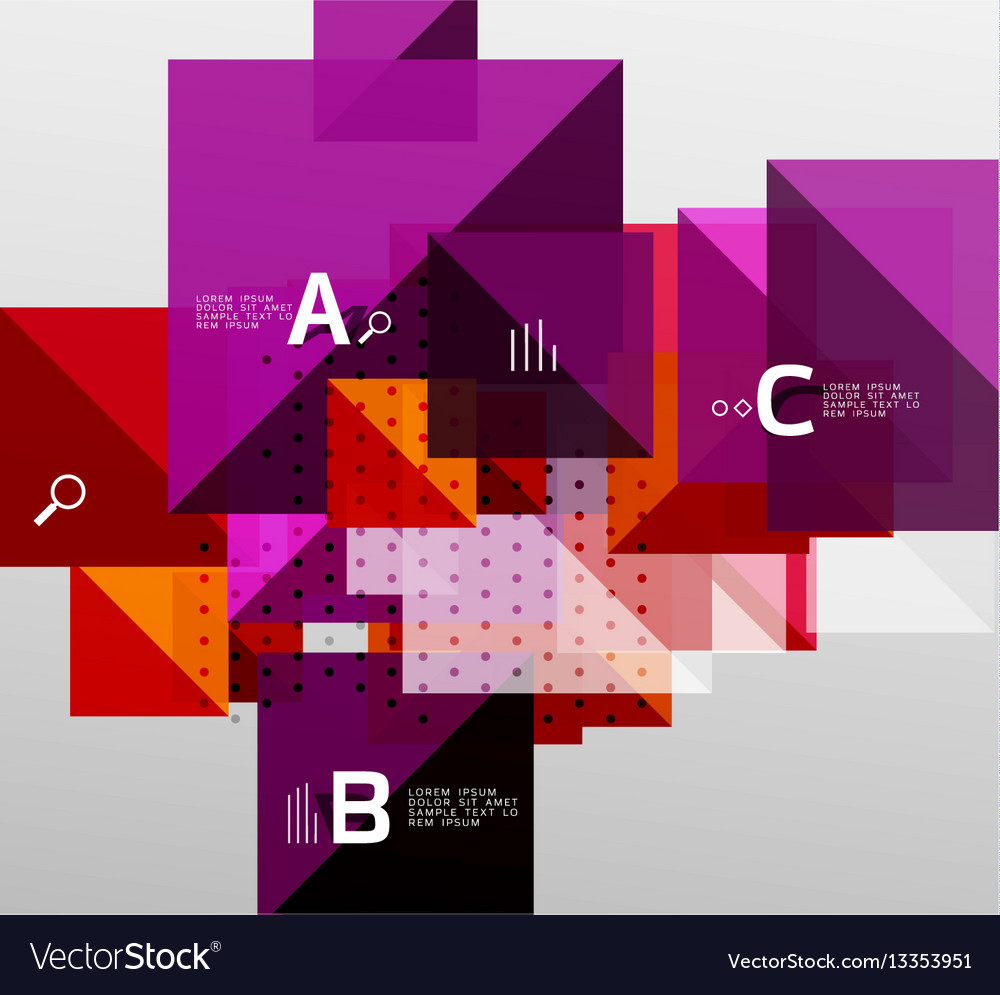 Square abstract background Royalty Free Vector Image