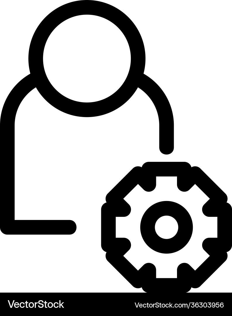 Config icon or logo isolated sign symbol Vector Image