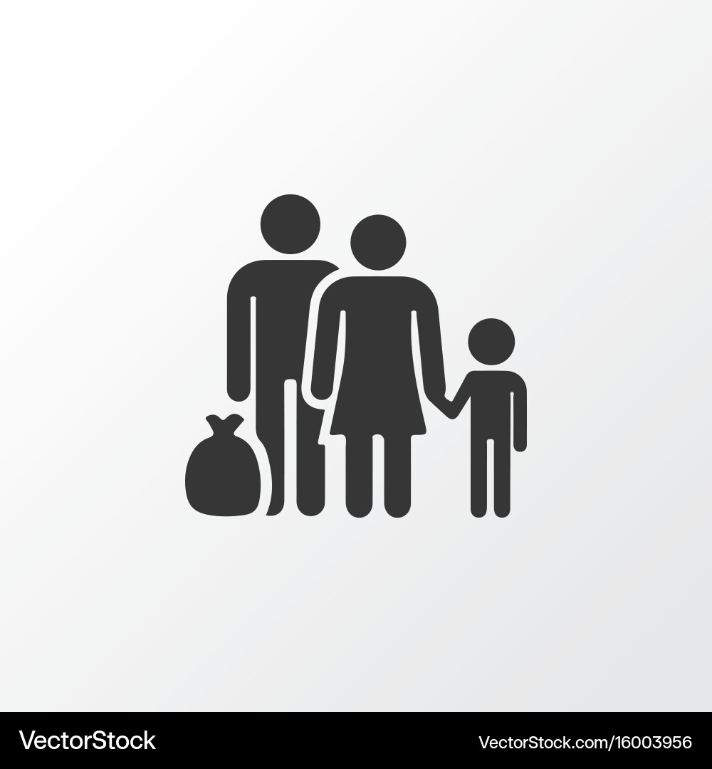 Refugee icon symbol premium quality isolated Vector Image