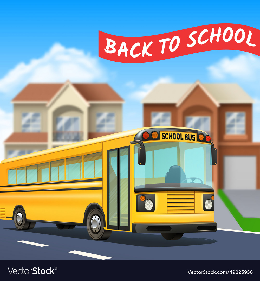 School bus Royalty Free Vector Image - VectorStock