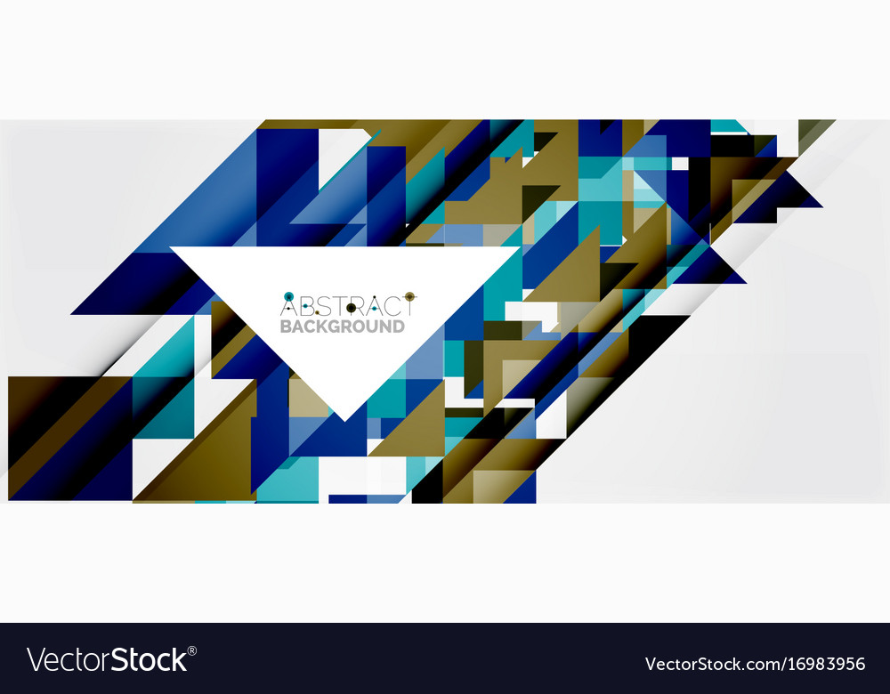 Triangle pattern design background Royalty Free Vector Image