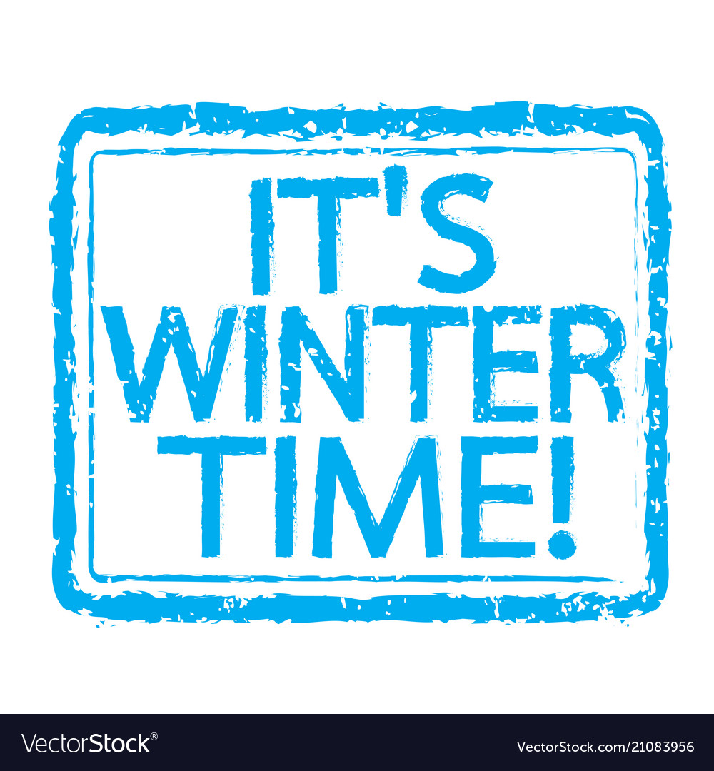 Winter stamp text design Royalty Free Vector Image