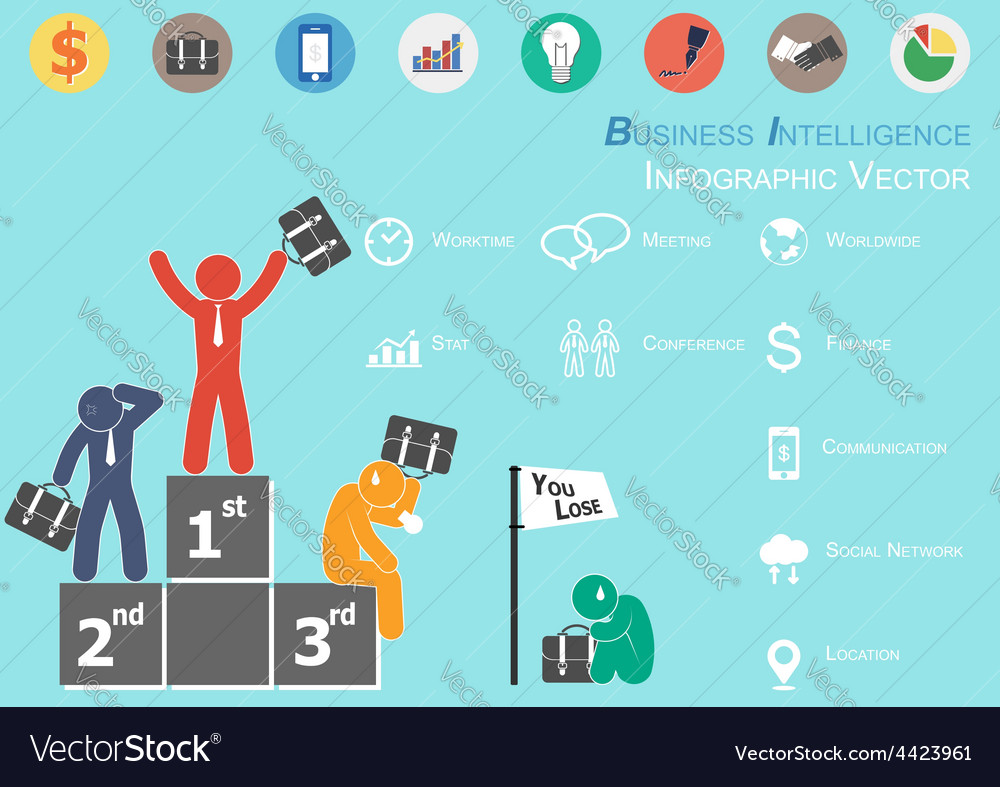 Business Intelligence Royalty Free Vector Image