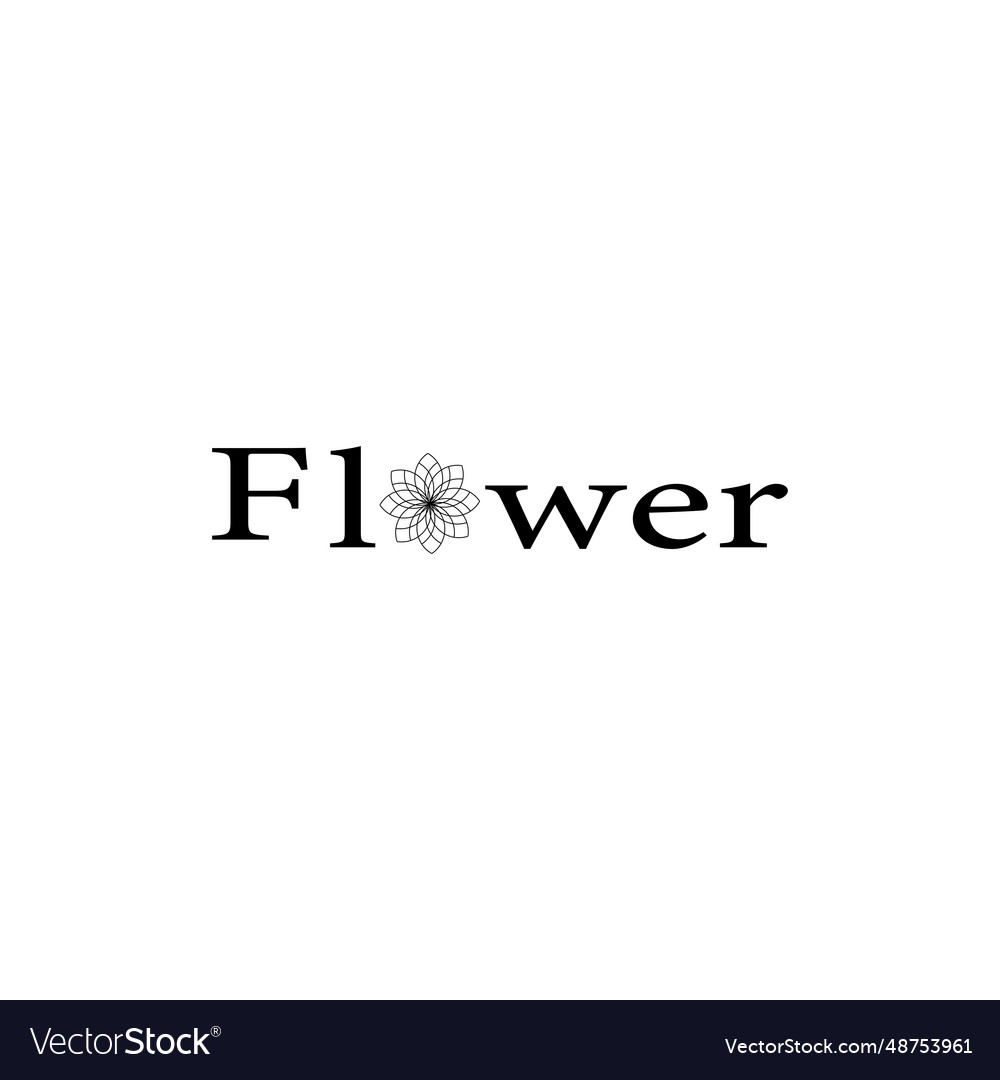 Flower logo Royalty Free Vector Image - VectorStock