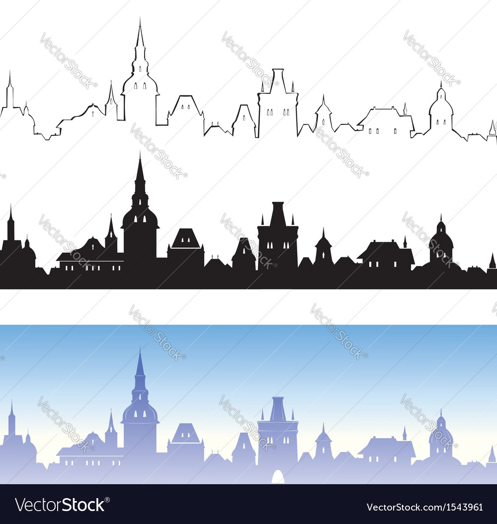 Old town design elements Royalty Free Vector Image
