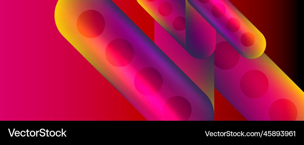 Round shapes and lines with fluid gradients Vector Image