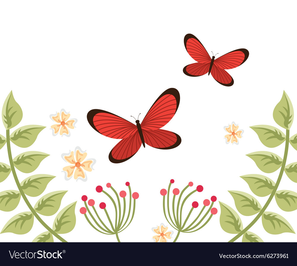 Welcome spring design Royalty Free Vector Image