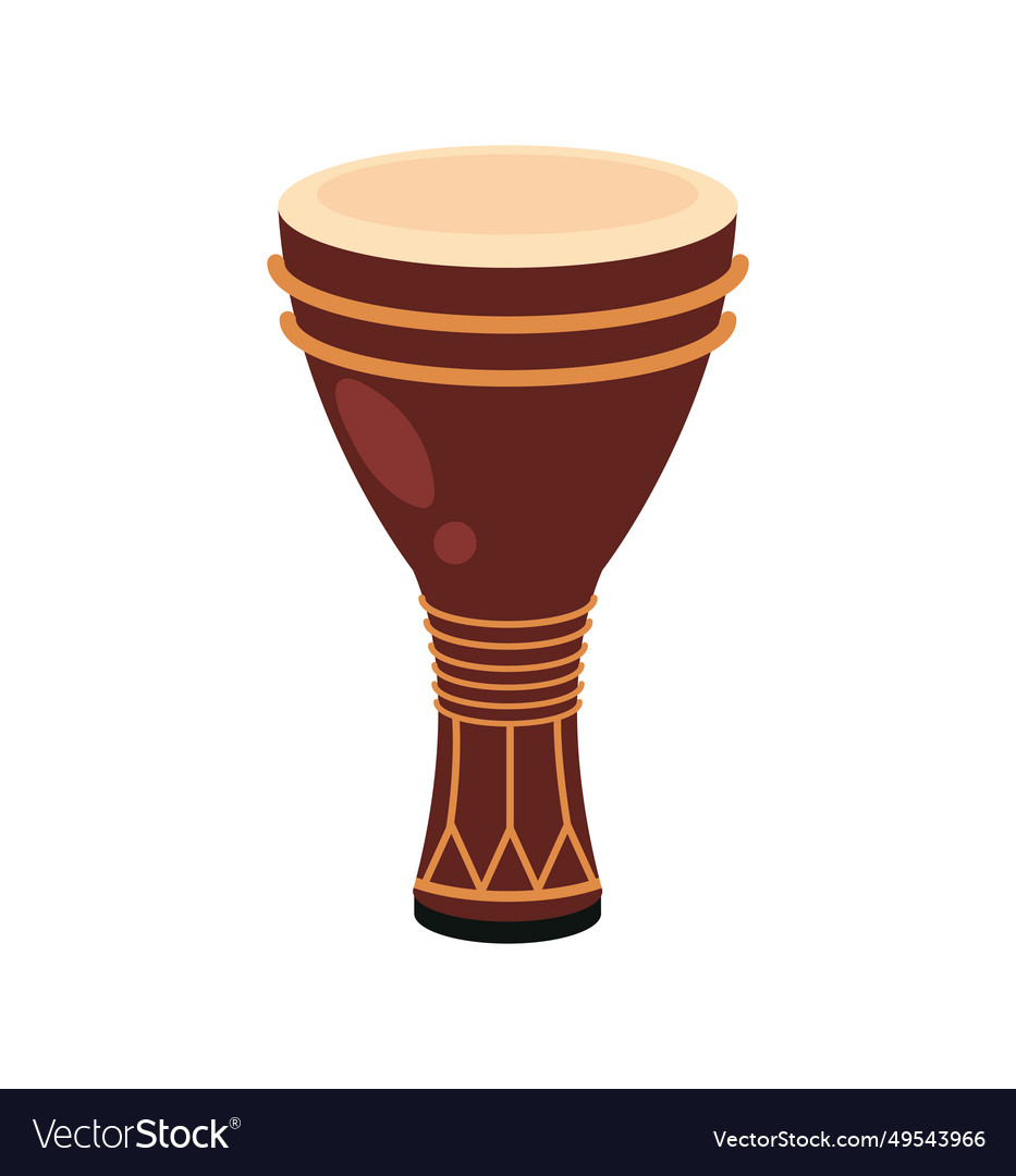 Bata drum borwn Royalty Free Vector Image - VectorStock