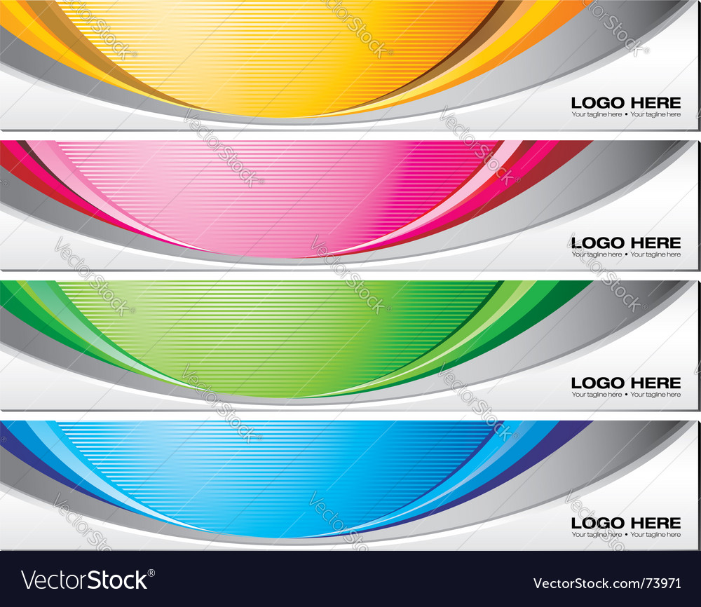 Banner templates Royalty Free Vector Image - VectorStock