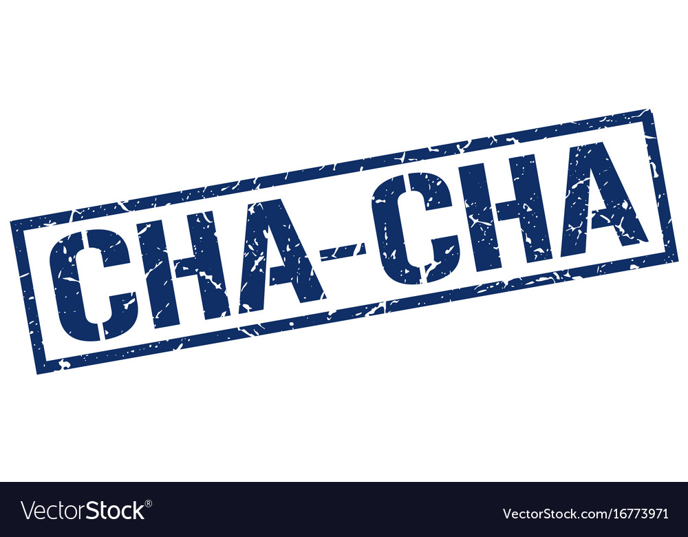 Cha-cha stamp Royalty Free Vector Image - VectorStock