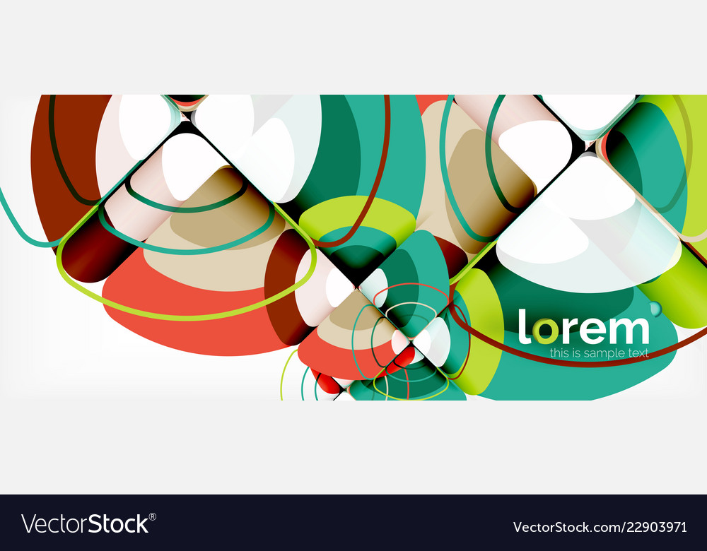 Circle abstract background Royalty Free Vector Image