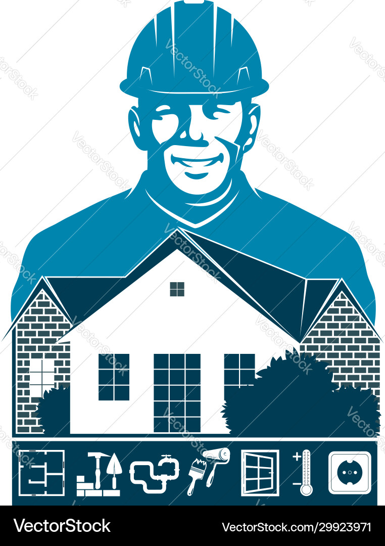 Construction repair and home maintenance symbol Vector Image